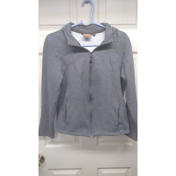 Merrell | Jackets & Coats | Merrell Women Hoodie Large Gray Zip Up Long ...